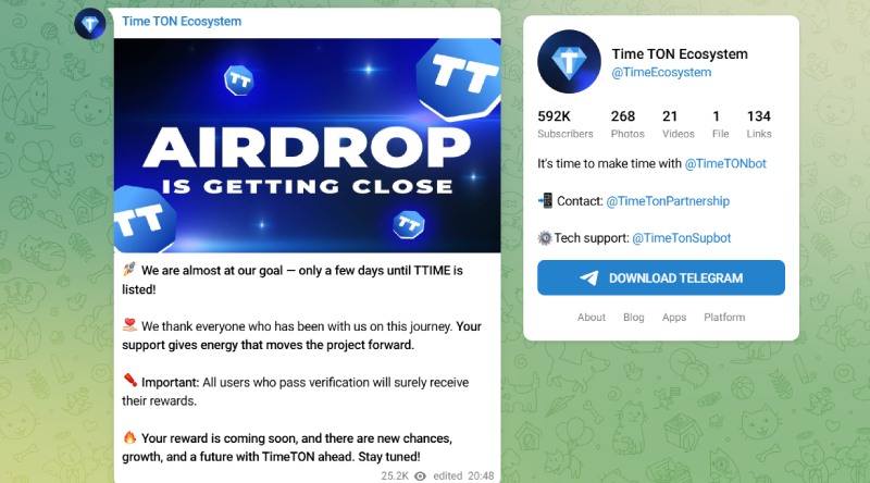 Хайп Time TON Ecosystem | Обзор и отзывы инвесторов Тайм ТОН Экосистем